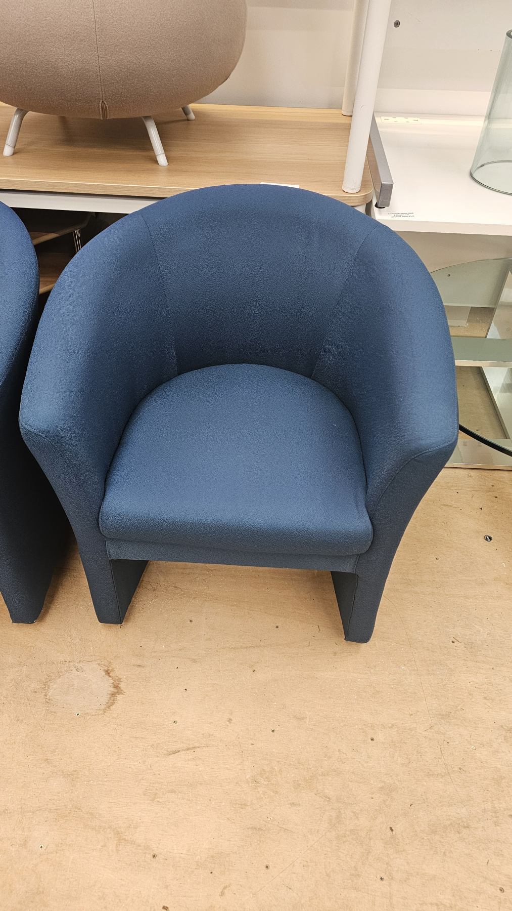 Blue tub chair - Cornwall Office Furniture