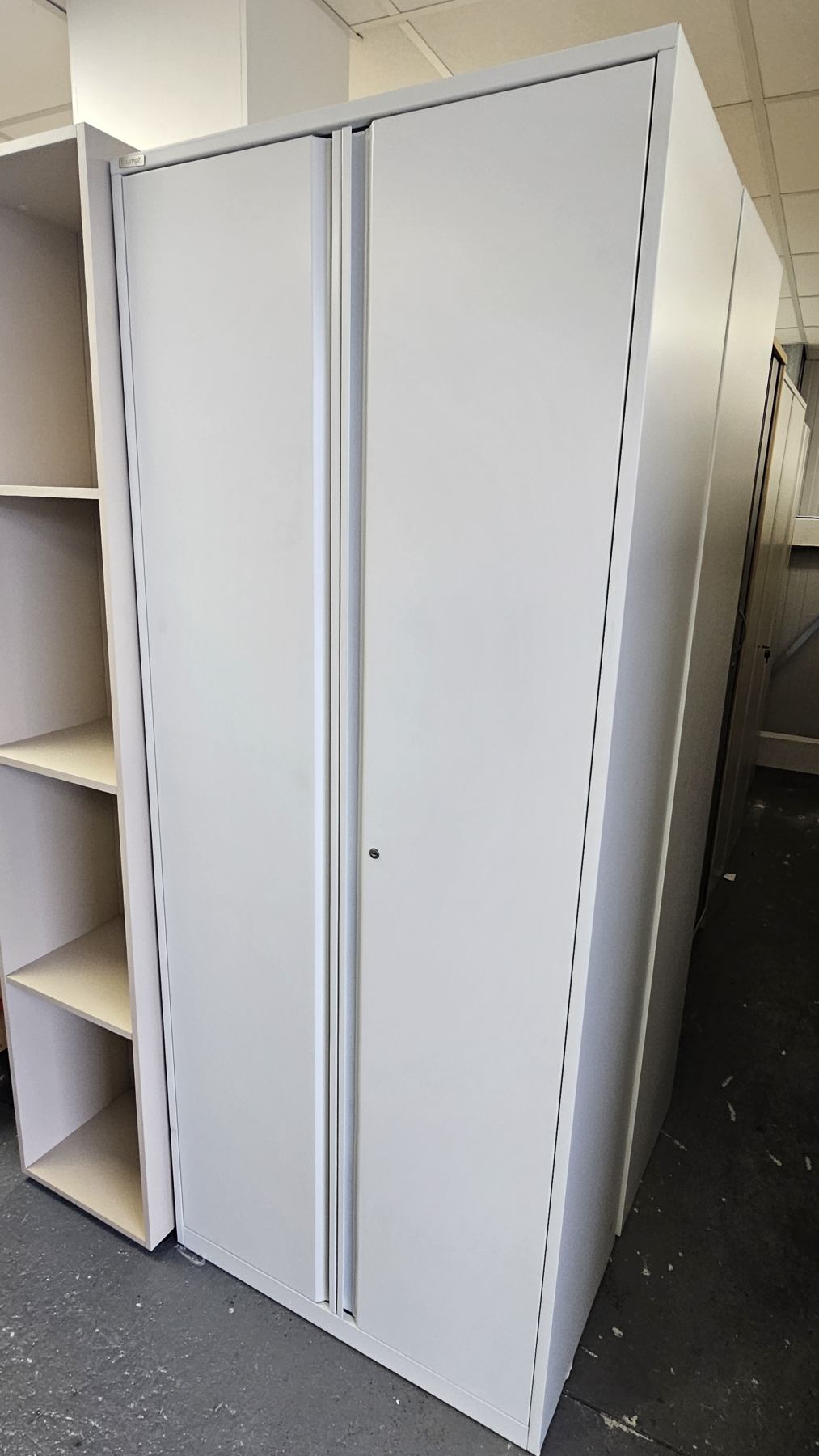 White triumph cabinet 1970h x 800w x 475d - Cornwall Office Furniture